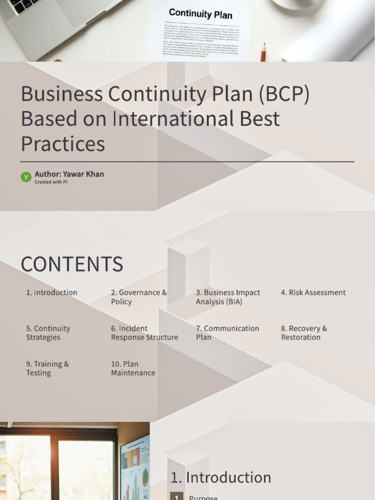 Business Continuity Plan Guide | PDF | Safety | Business