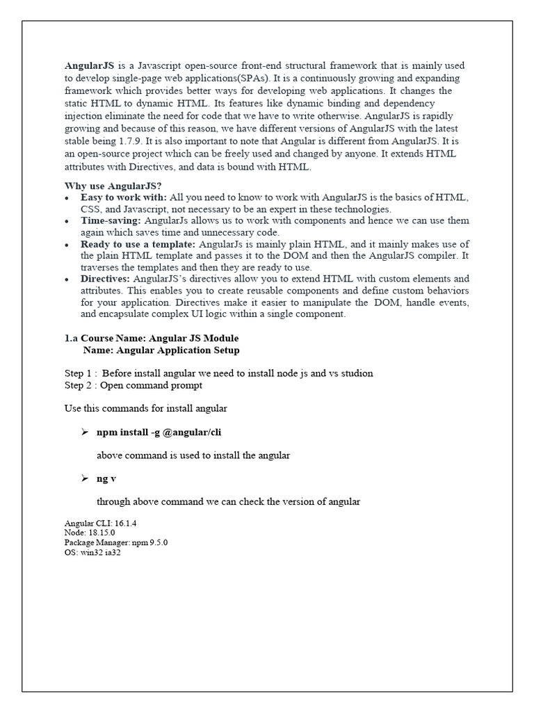 Manual | PDF | Angular Js | Computer Programming