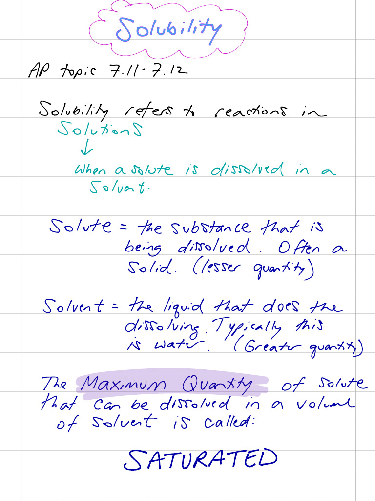 Solubility Notes - 20251112 - 133209 | PDF
