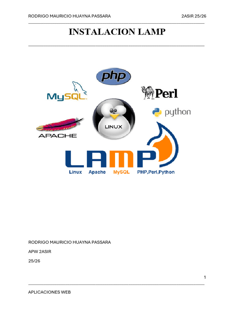 Instalacion Lamp Mauricio | PDF | Php | Servidor HTTP Apache