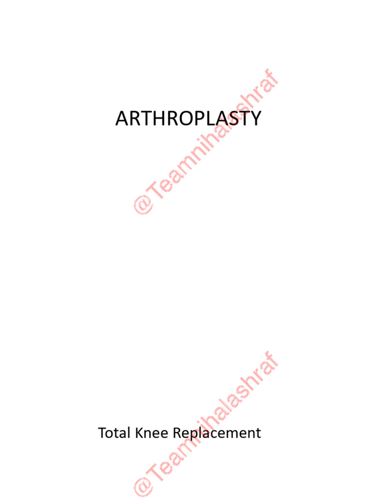 Unicompartmental Knee Replacement Guide | PDF | Knee | Clinical Medicine