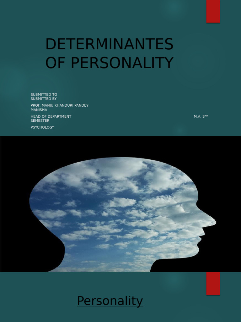 Determinants of Personality Explained | PDF | Behavior | Emotions