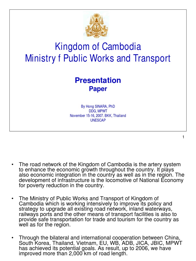 Cambodia Presentation | PDF | Phnom Penh | Cambodia