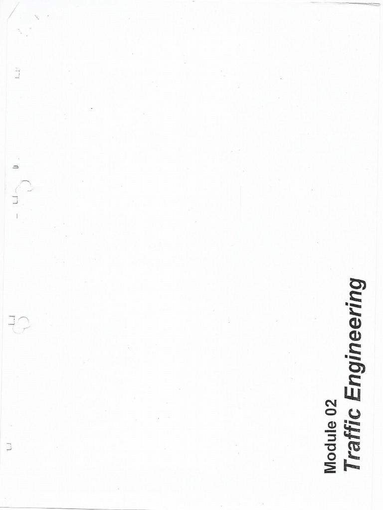 Chapter 2 - Traffic Engineering | PDF