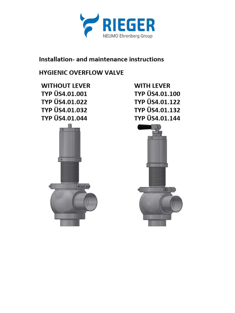 Overflow Valve Ba Üs4.01 en-gb Rev00 | PDF | Valve | Personal ...