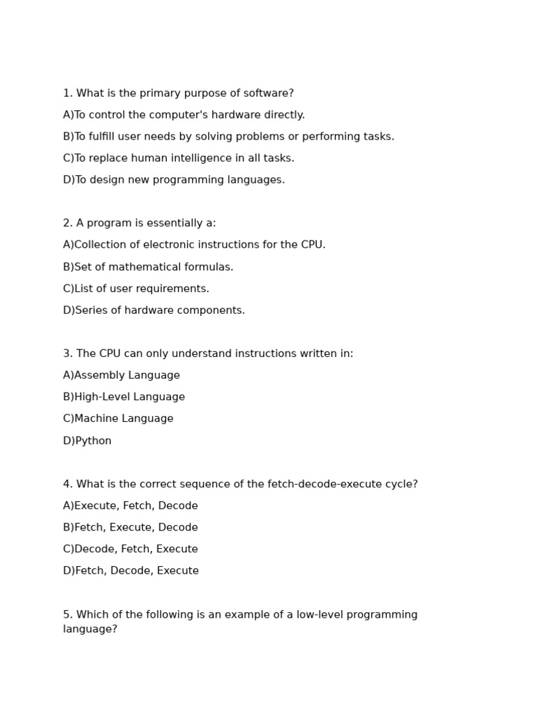 csc. pq | PDF | Control Flow | Programming