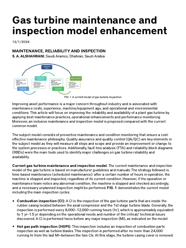 GTLNG Mtce | PDF | Reliability Engineering | Gas Turbine