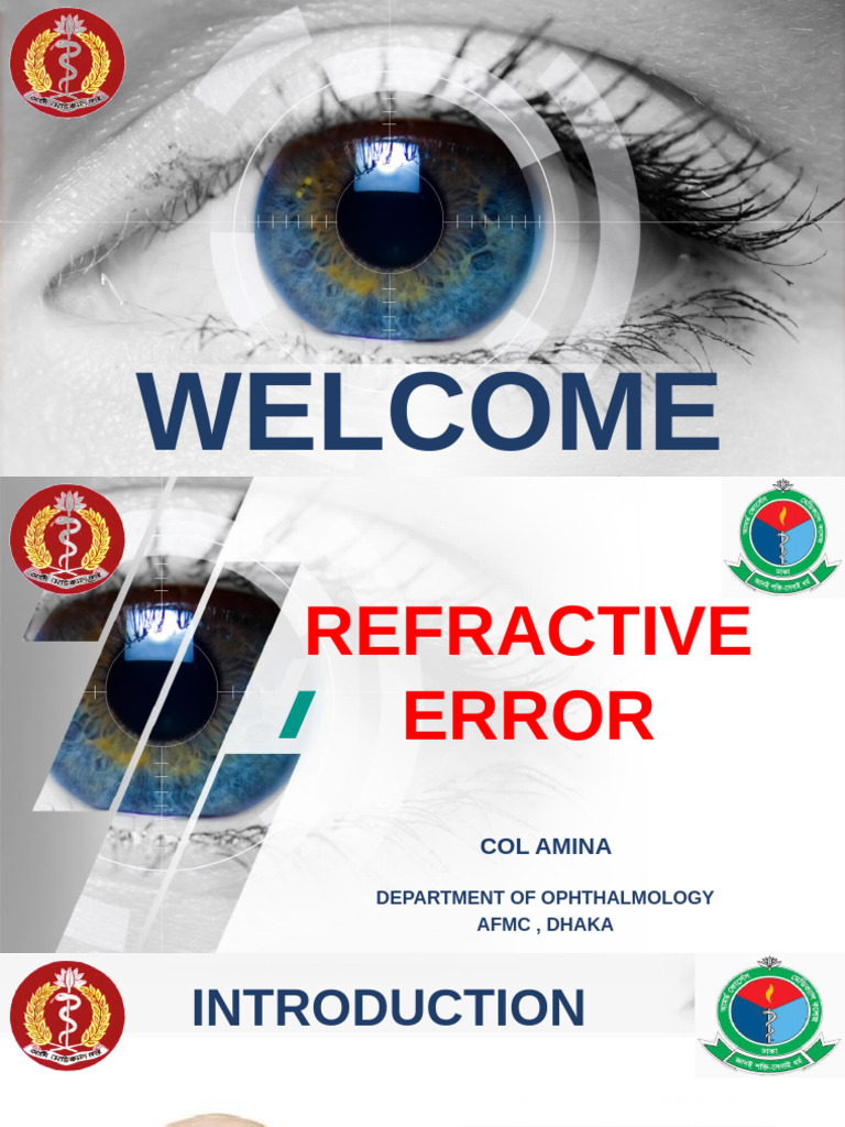 Refractive Error March 2025 | PDF | Myopia | Ophthalmology