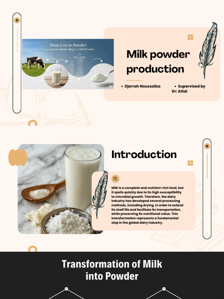 Milk Powder Production Process Guide | PDF | Milk | Powdered Milk