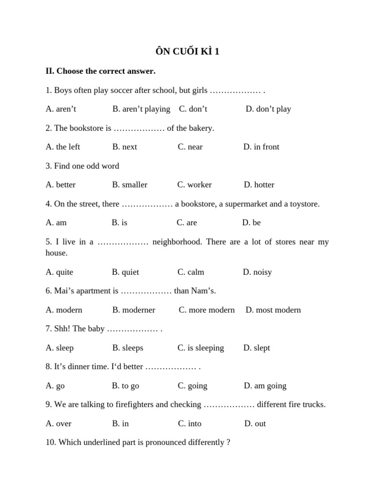 English Language Test Practice | PDF