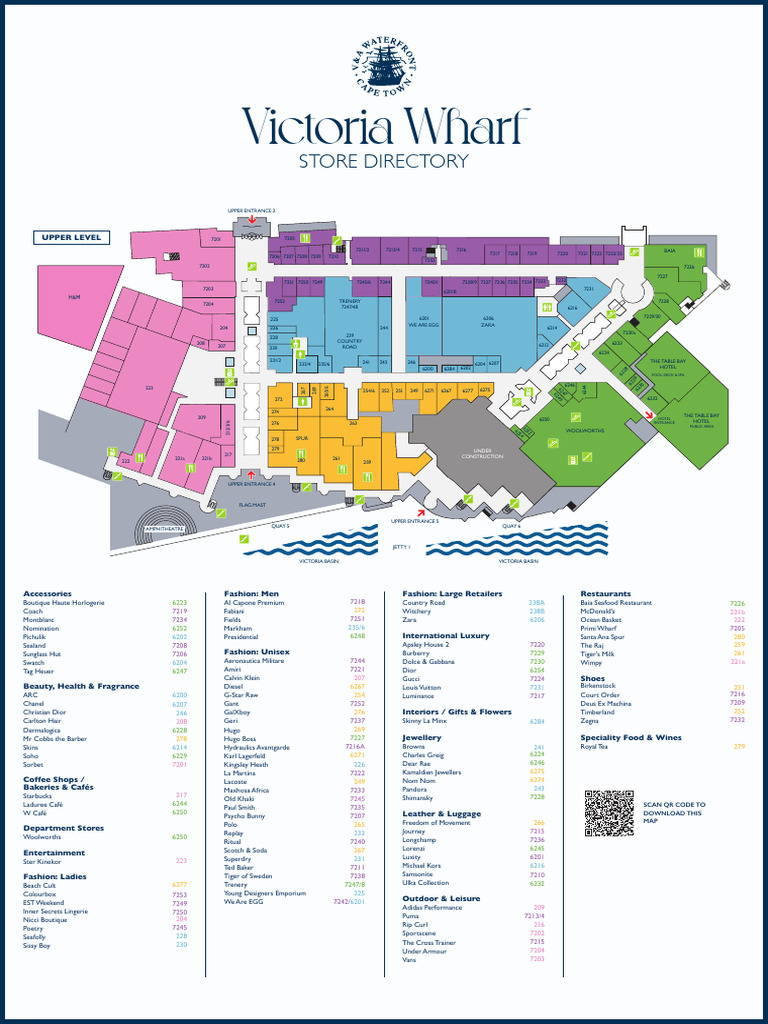 Victoria Wharf Store Directory Map | PDF | Brand