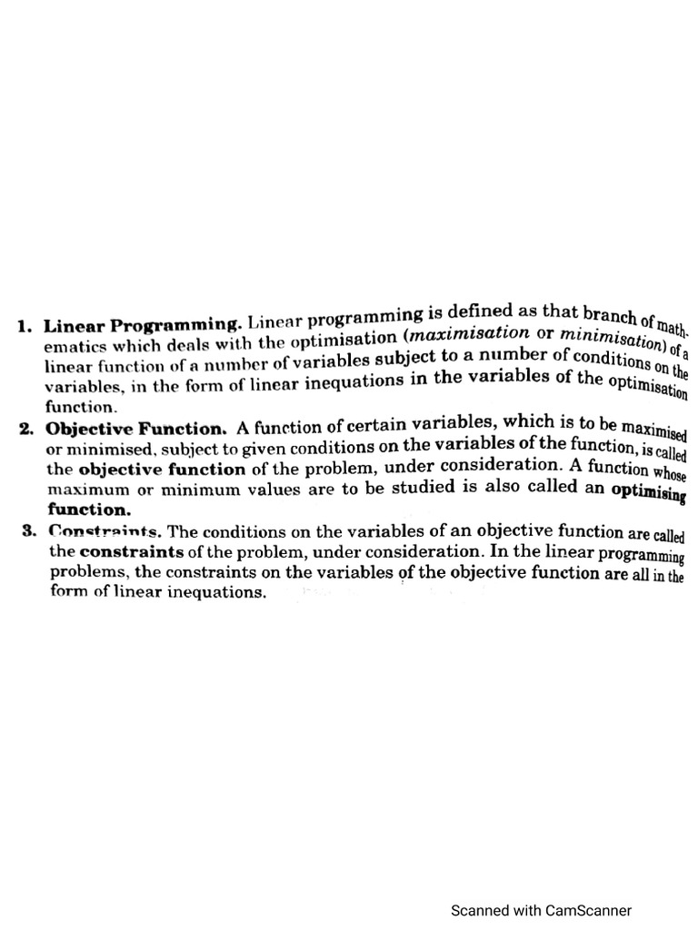 Some Important Points On LPP | PDF