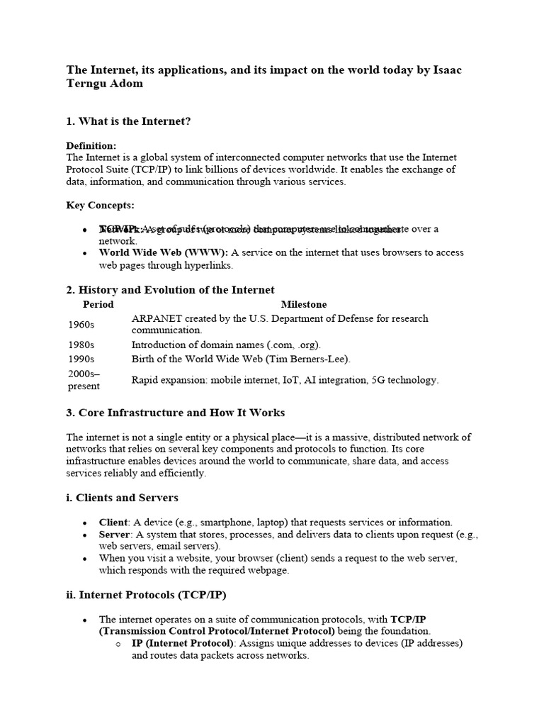 COS 101 - Adom-2 | PDF | Internet Protocols | Computer Network
