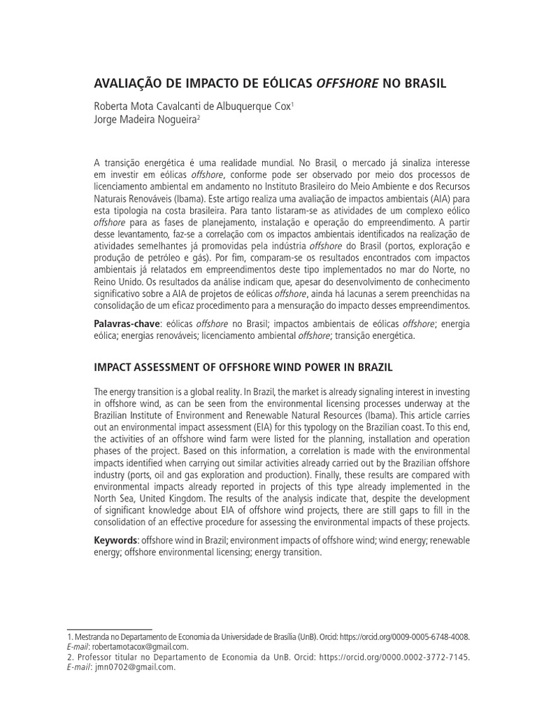 479-Texto do artigo-1906-1-10-20240326 | PDF | Energia eólica | Custo ...