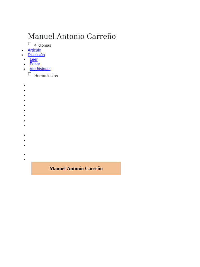 Biografía De Manuel Antonio Carreño Pdf