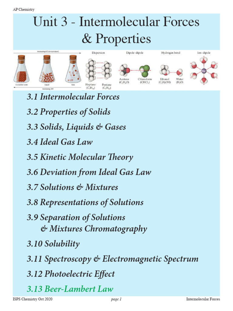 3 13 Beer Lambert Law Student | PDF | Spectrophotometry | Absorbance