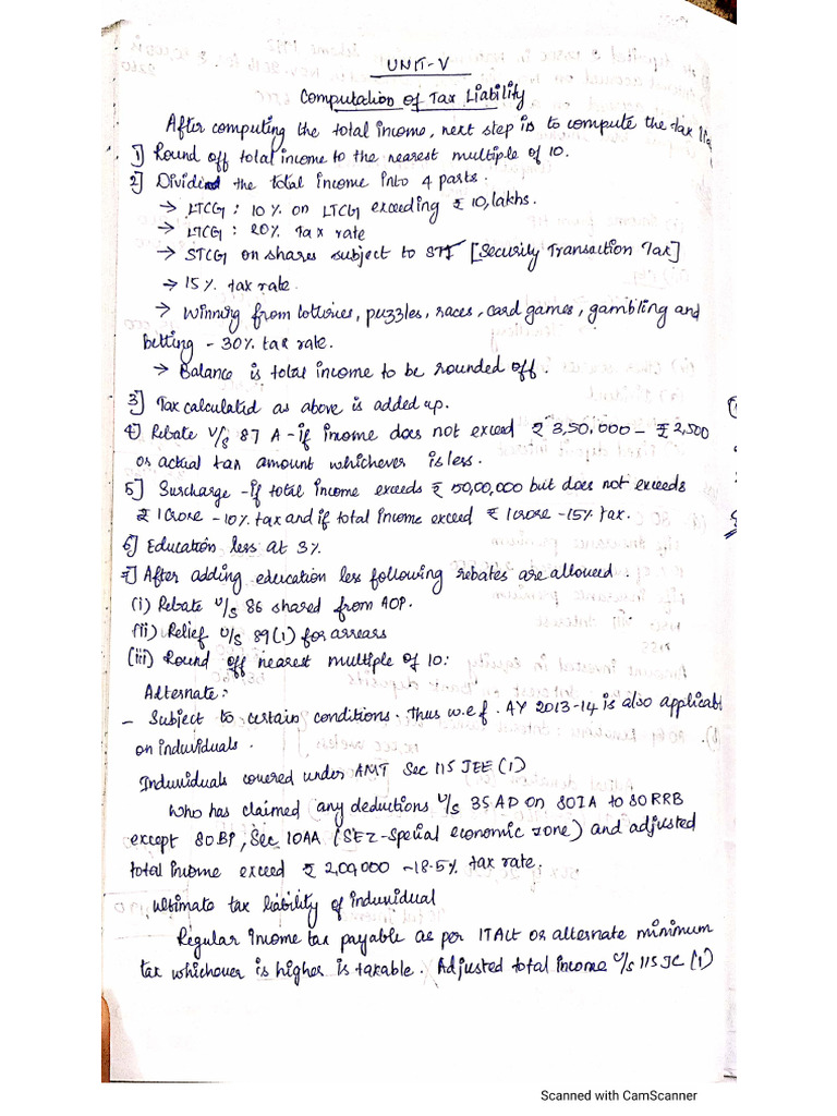 Unit 5 - TAX | PDF