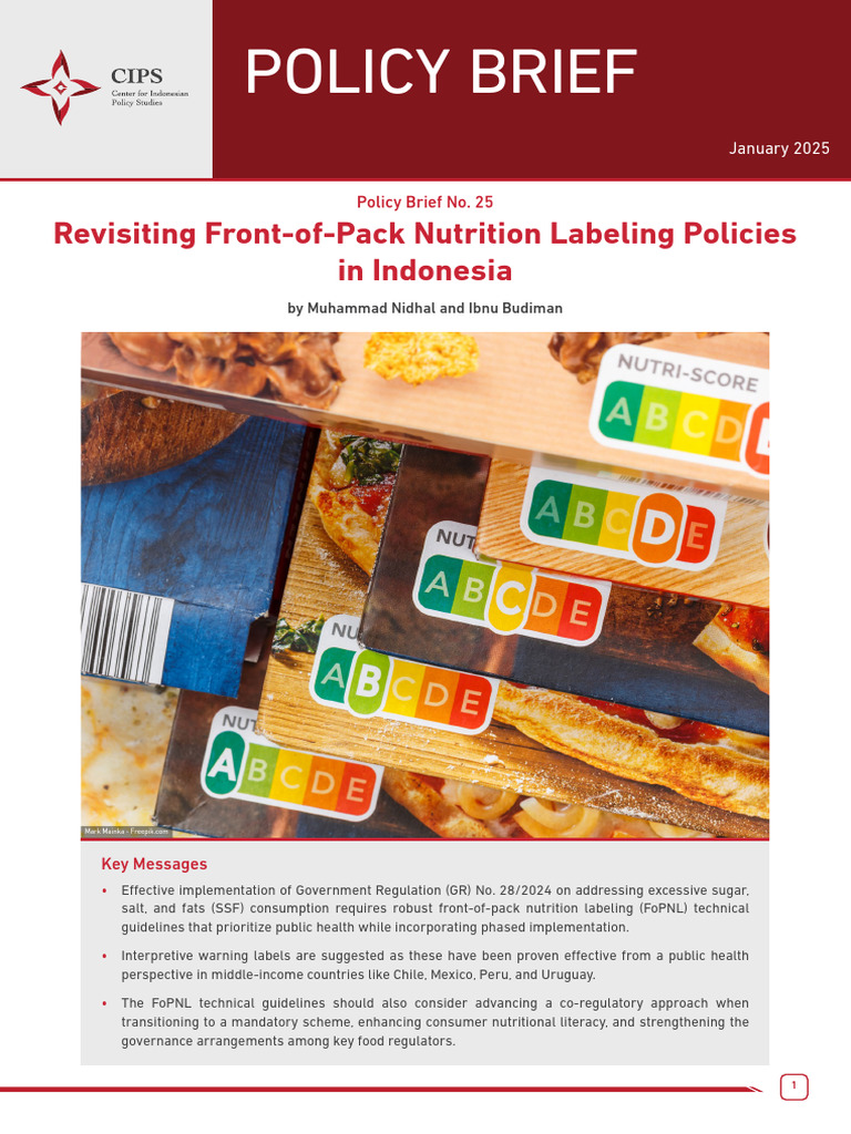 590853 Revisiting Front of Pack Nutrition Label 629436c2 | PDF ...