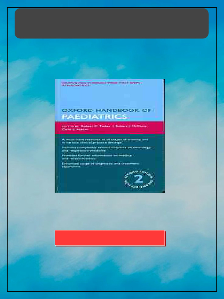 Oxford handbook of paediatrics 2nd Edition Robert C Tasker Ready to ...