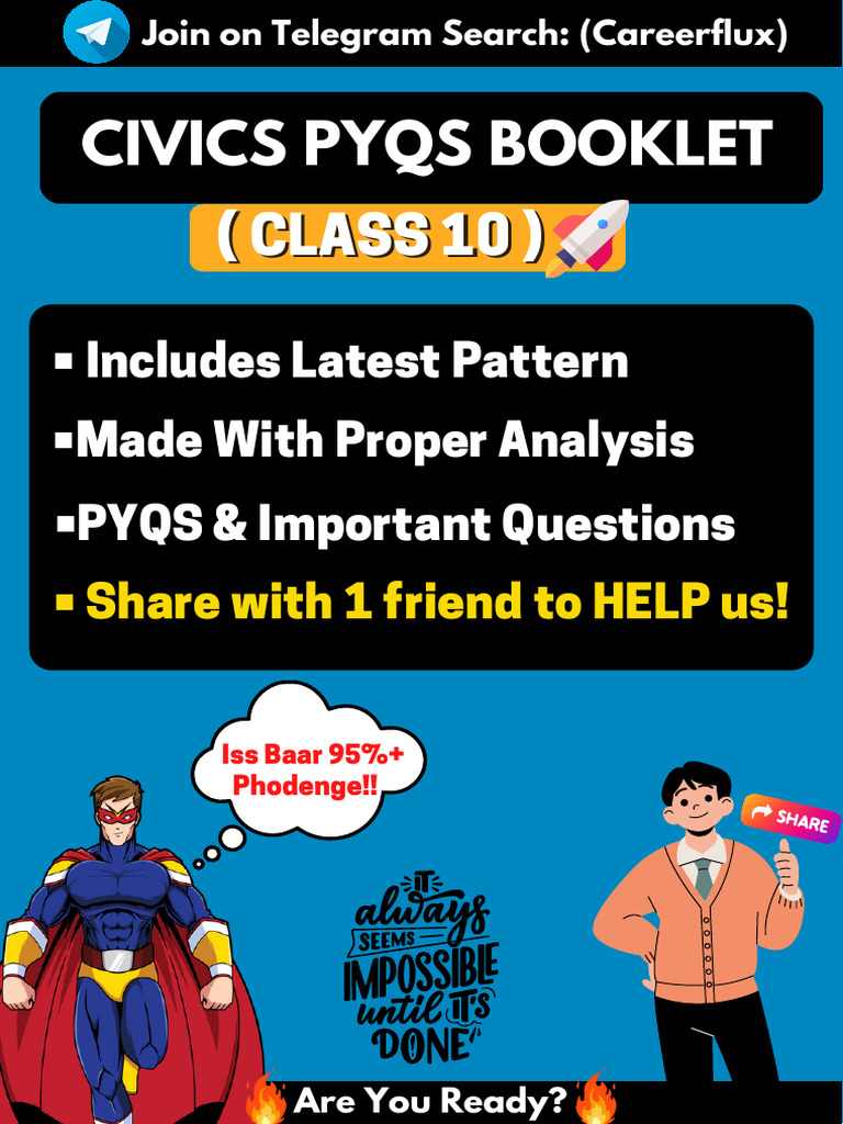 Class 10 Civics PYQs Booklet Guide | PDF