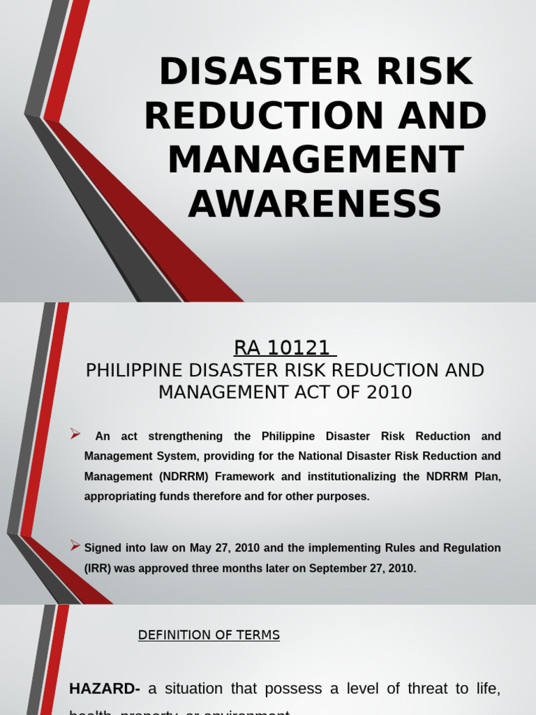 Philippine Disaster Risk Management Guide | PDF | Natural Disasters ...