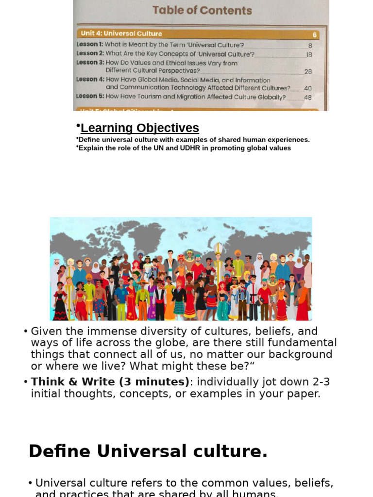 Understanding Universal Culture and Values | PDF