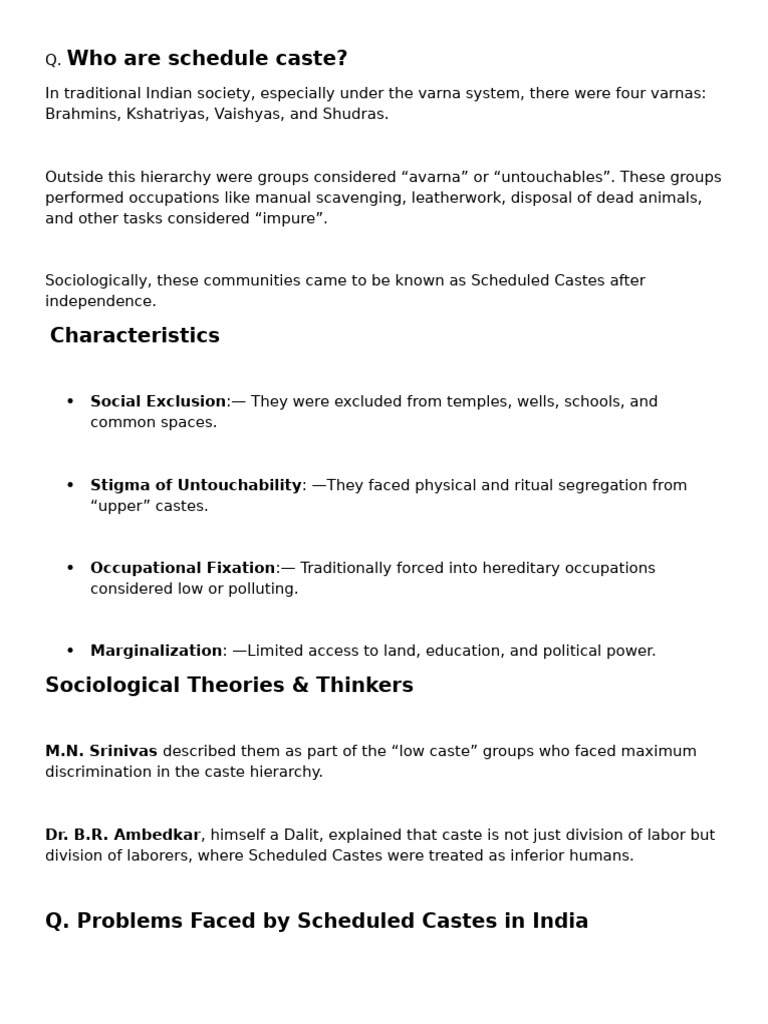 schedule caste | PDF | Dalit | Caste