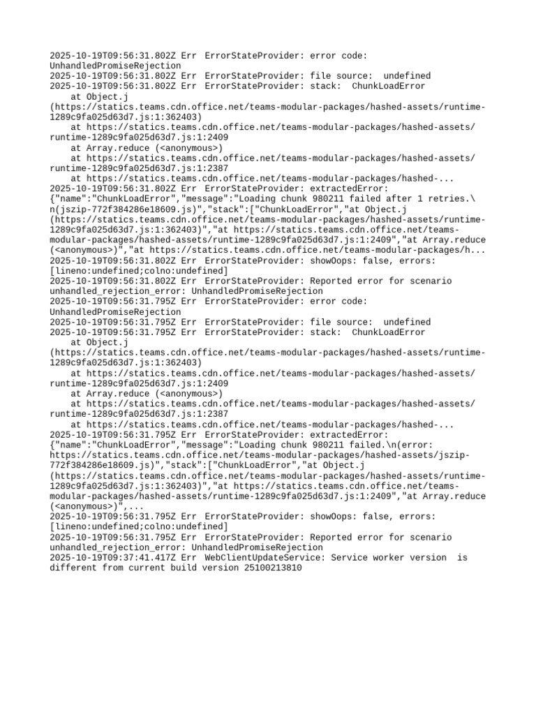 WebLogs Core Diagnostics Error Logs | PDF | Computing | Software Engineering