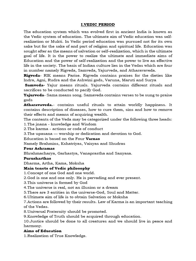 Vedic Period 1 | PDF | Brahman | Ātman (Hinduism)