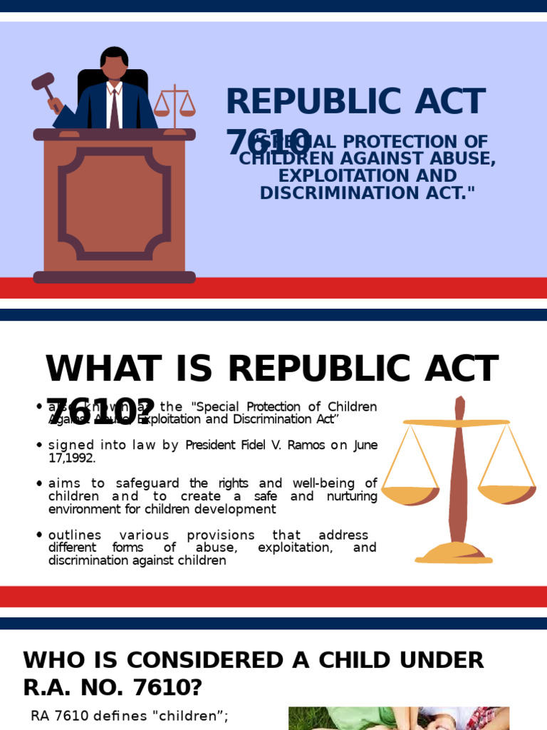 Special Protection For Children RA 7610 | PDF | Child Abuse | Obscenity