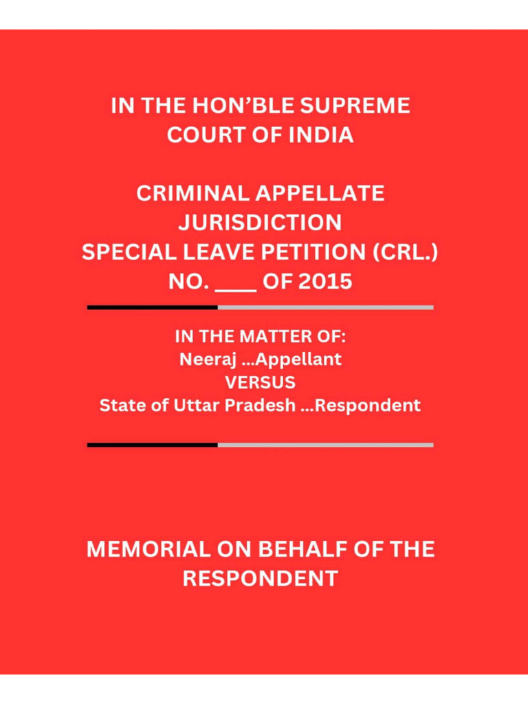 Moot Memorial | PDF