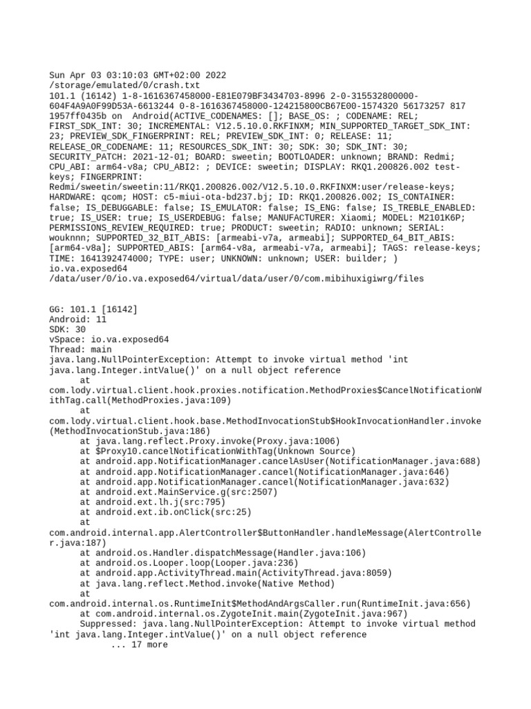 Crash | PDF | Java (Programming Language) | Computer Architecture