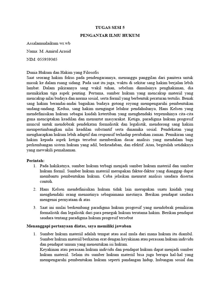 Paradigma Hukum Progresif dan Keadilan | PDF