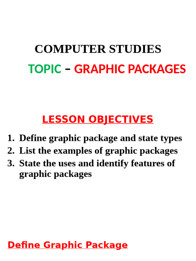 Graphic Packages 1 | PDF