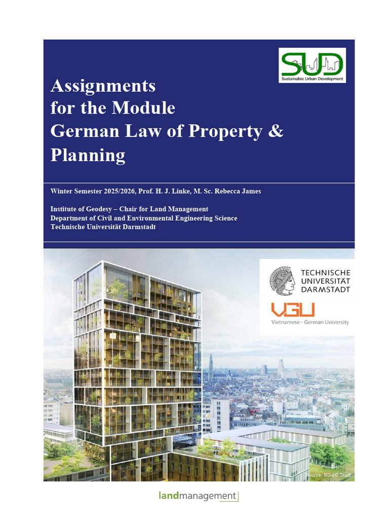 German Property Law Assignments 2025 | PDF