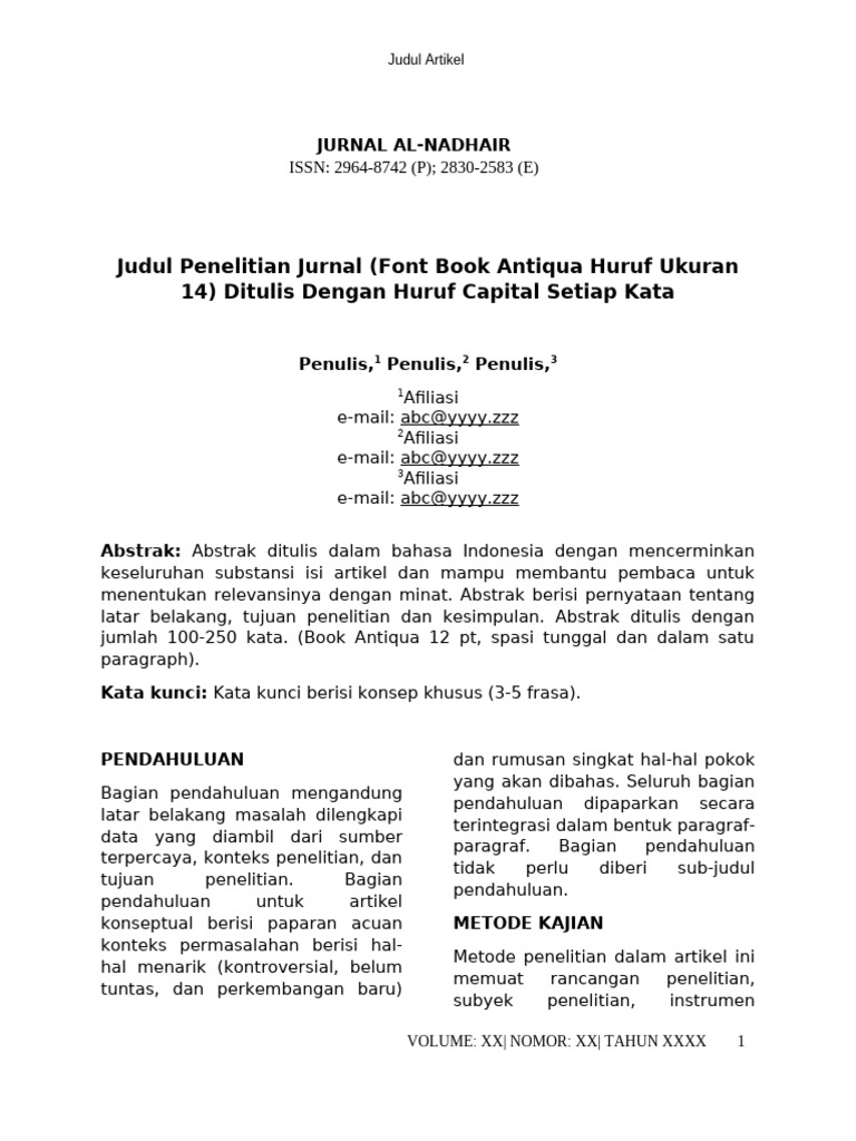 Template Jurnal | PDF