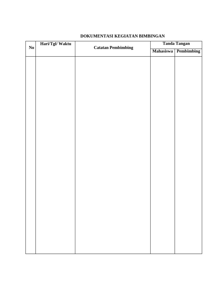 Lembar Konsul Proposal | PDF