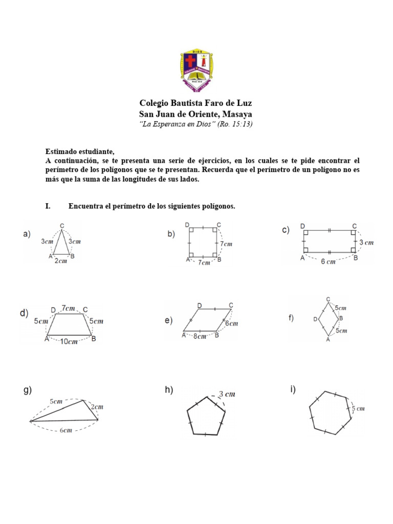 Perimetro de Poligonos | PDF