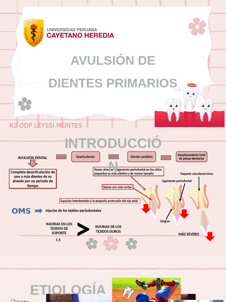 Avulsión de Dientes Primarios: Manejo y Tratamiento | PDF | Odontología ...