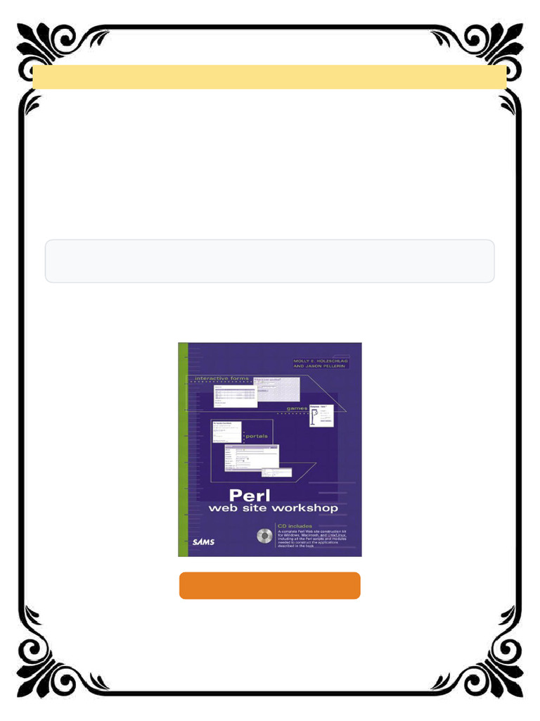 Perl Web Sight Workshop 2nd Edition Holzschlag Digital Download | PDF | World Wide Web ...