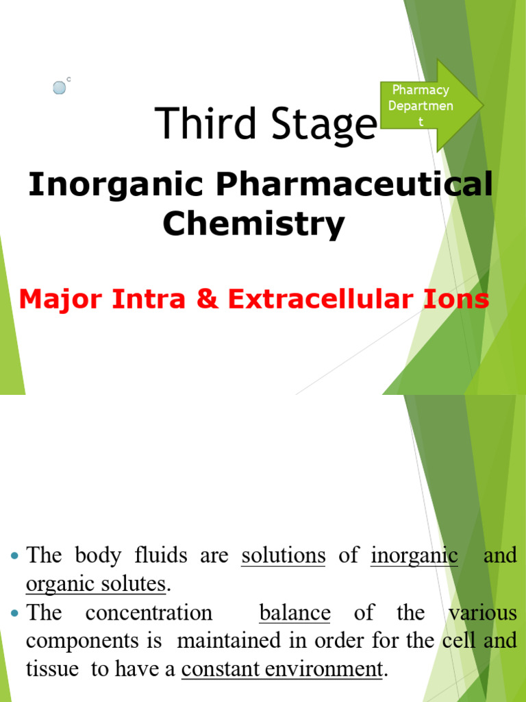 LEC. 1 3 | PDF | Potassium | Chemistry