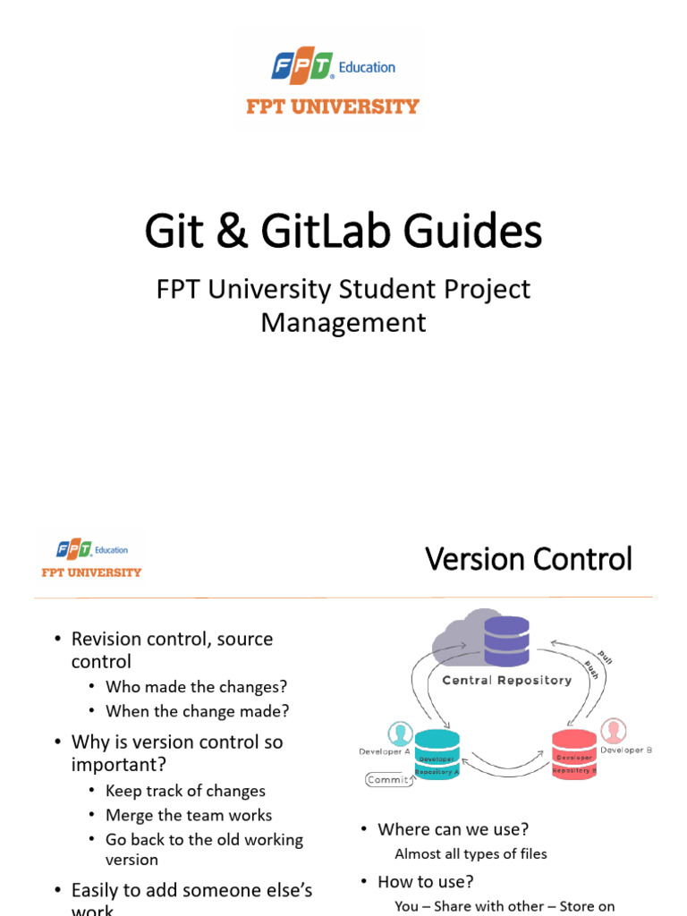 Git GitLab Guides_Slide | PDF | Computer File | Version Control