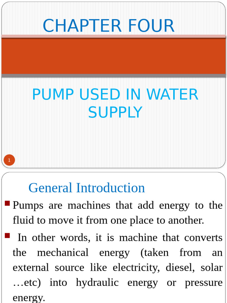 Types and Functions of Water Pumps | PDF | Pump | Mechanical Engineering