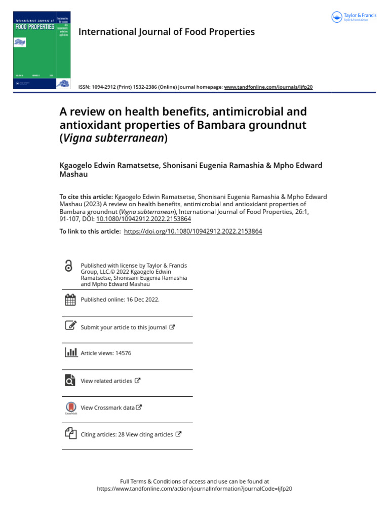 A Review On Health Benefits Antimicrobial and Antioxidant Properties of ...
