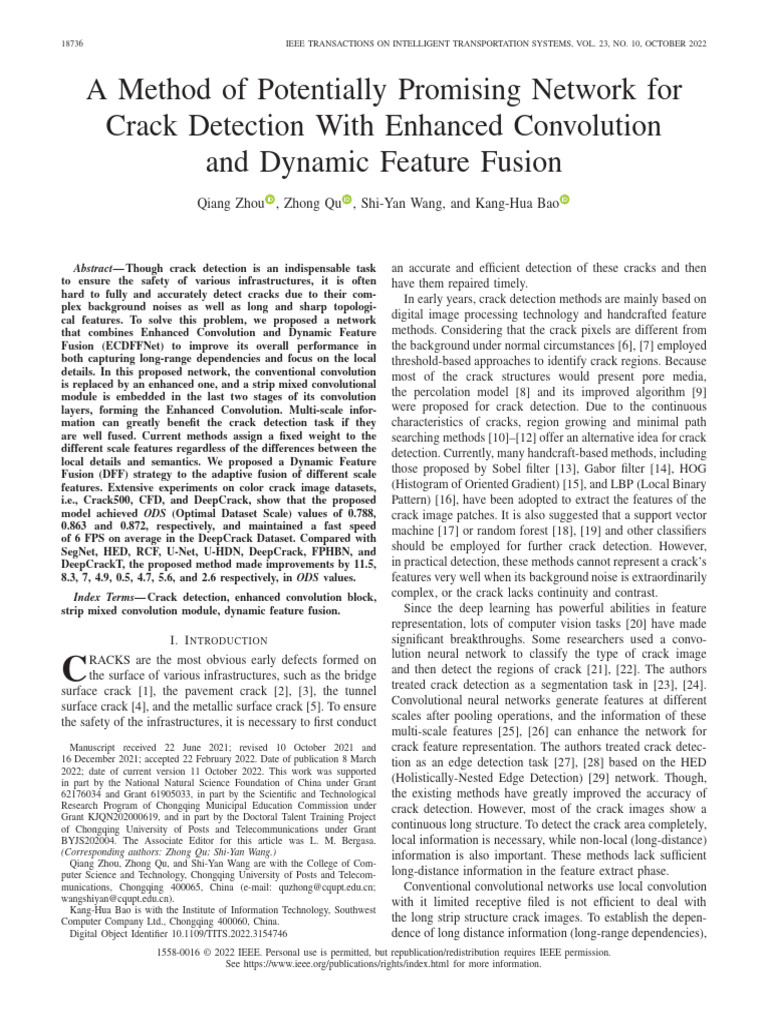 A Method of Potentially Promising Network For Crack Detection With ...