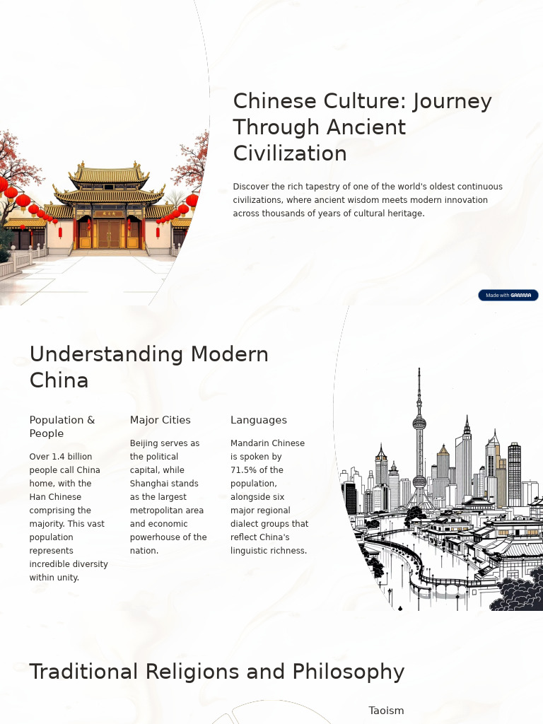 Chinese Culture Journey Through Ancient Civilization | PDF | Chinese ...