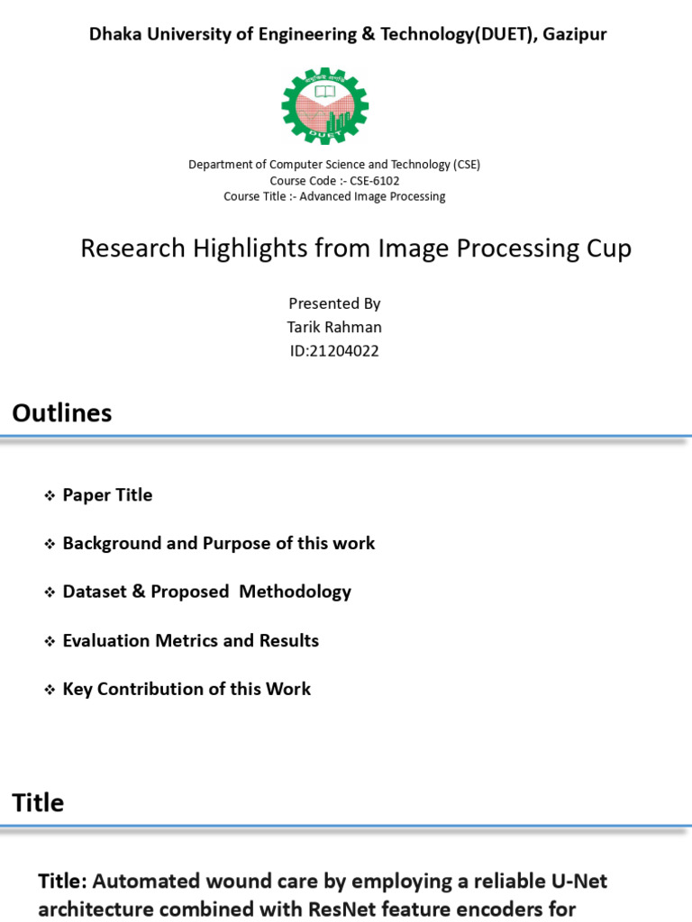 MS Presentation AIP | PDF | Image Segmentation | Accuracy And Precision