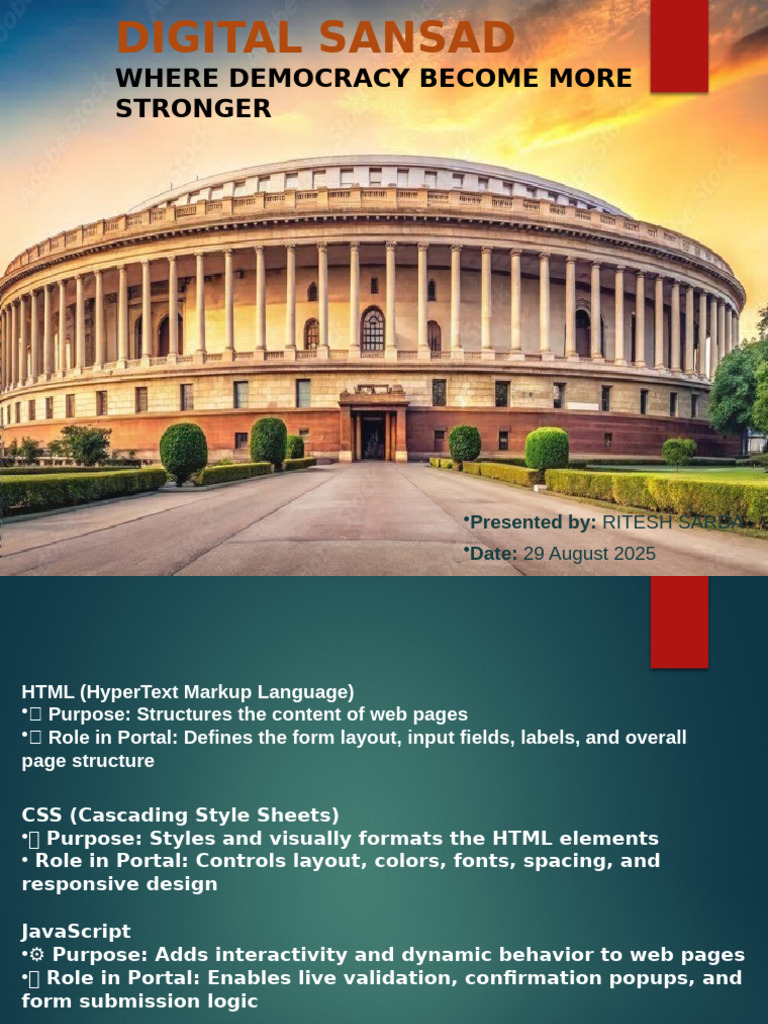 Parliament Question WebDev | PDF