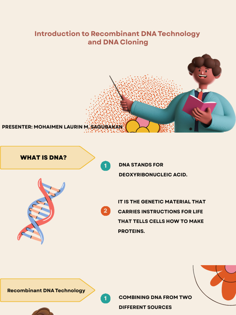 Introduction To Recombinant Dna Technology and Dna Cloning | PDF ...