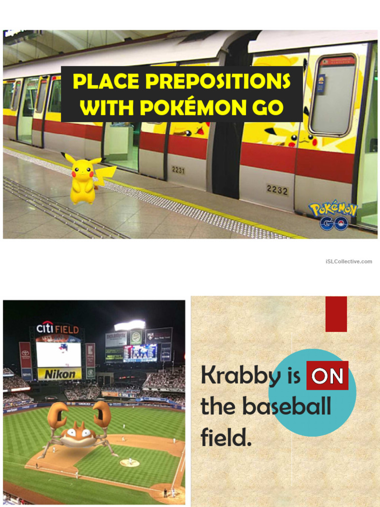 Pokémon Go Place Prepositions Guide | PDF